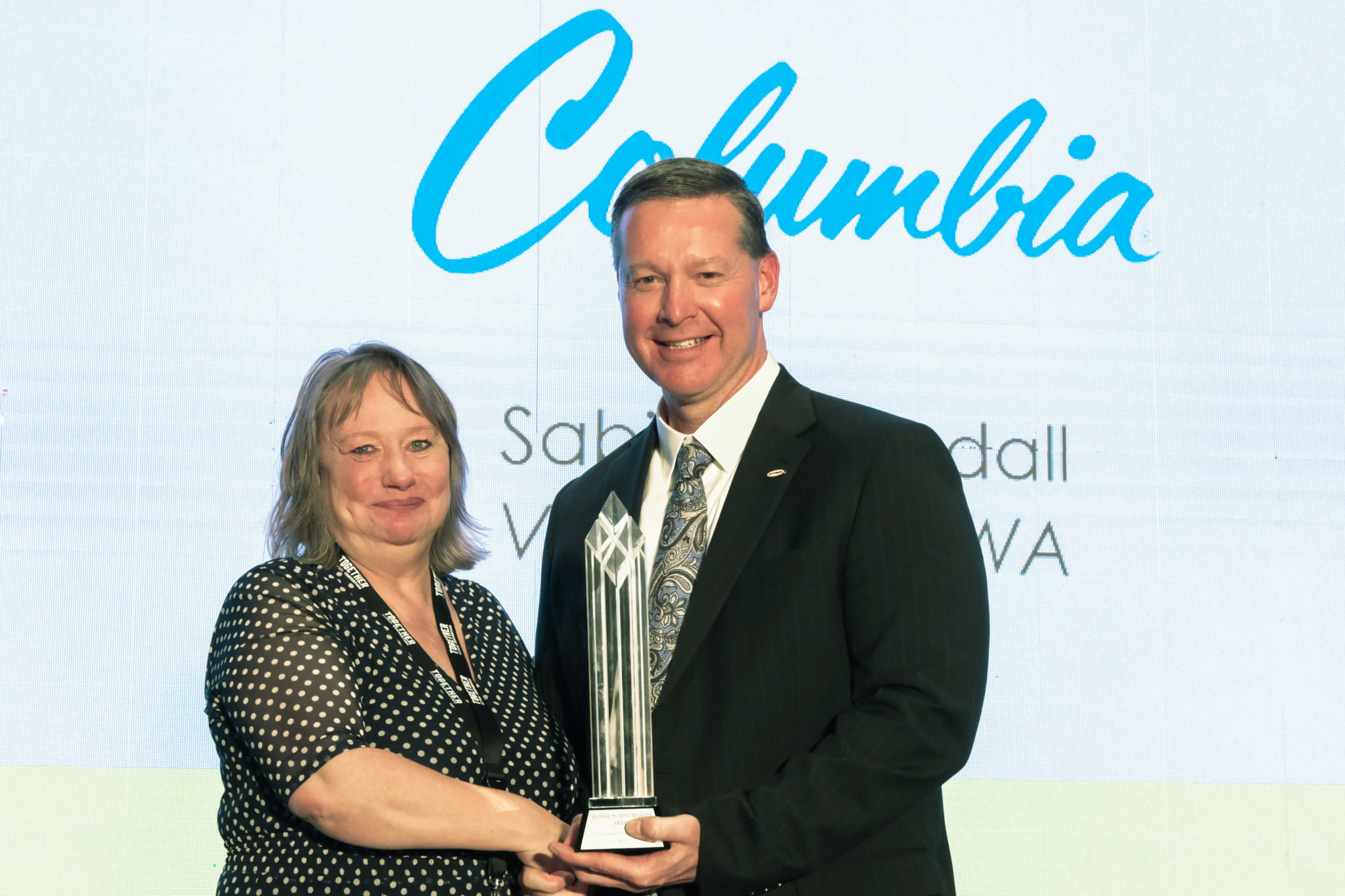 Columbia Wins Platinum Sales Award, Celebrates 10 Years with Hytrol