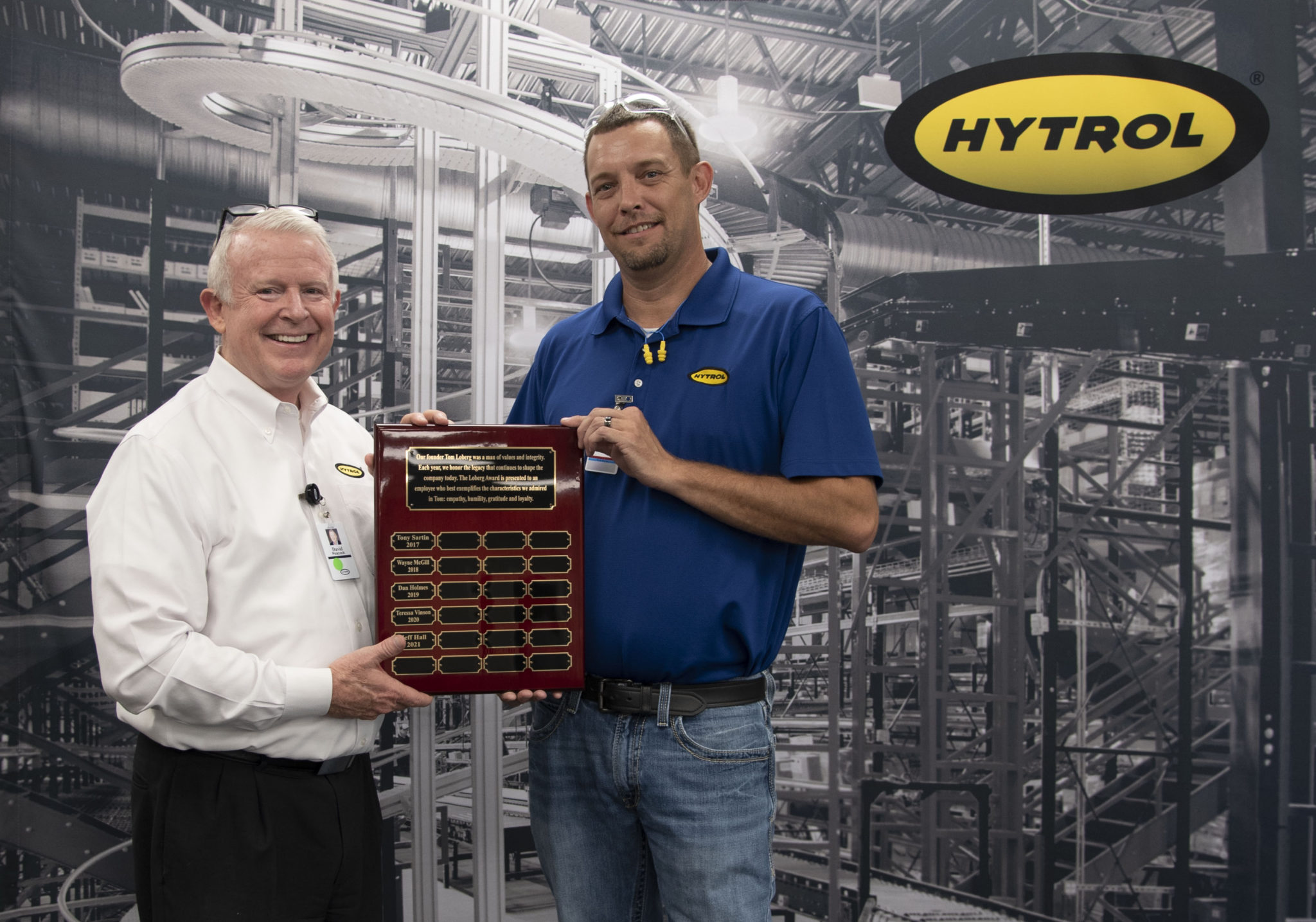 Jeff Hall Receives 2021 Loberg Award