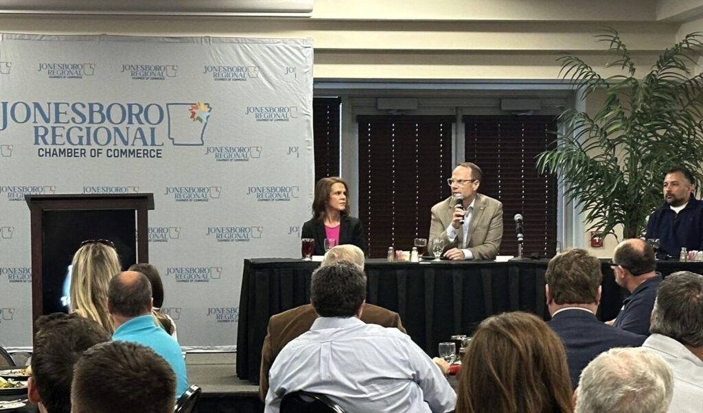 Poston Speaks on Community Involvement at Business Expo